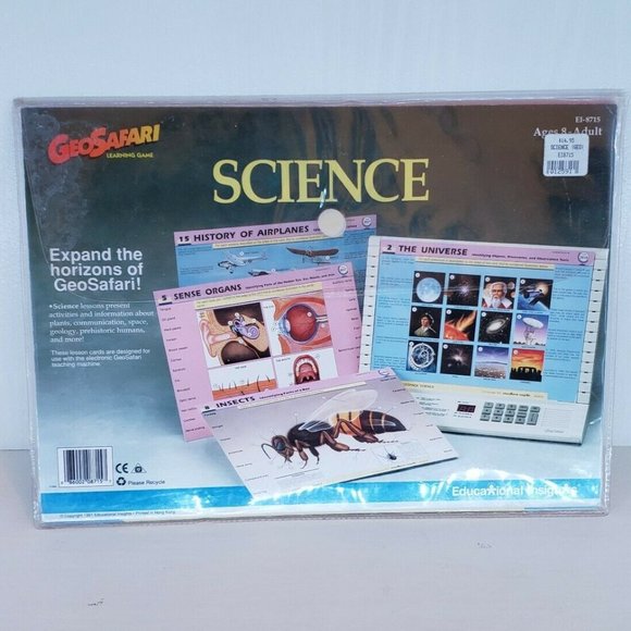 GeoSafari | Toys | Geosafari Science Ei875 1 Cards 20 Lessons | Poshmark